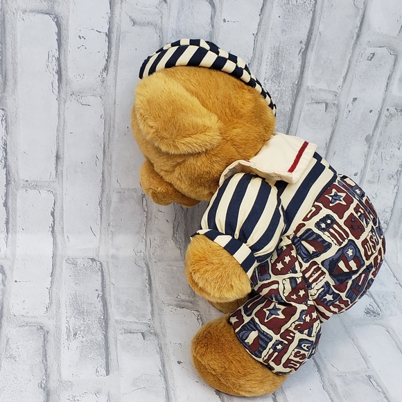 MTY INTERNATIONAL | Toys | Vintage Mty American Flag Teddy Bear 4 Plush ...